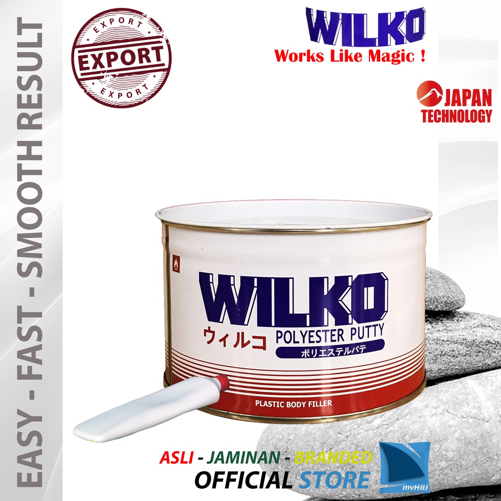 Jual Dempul Plastik Besi Kayu 0,8 kg - Plastic Metal Wood Filler Polyester Putty WILKO | Shopee ...