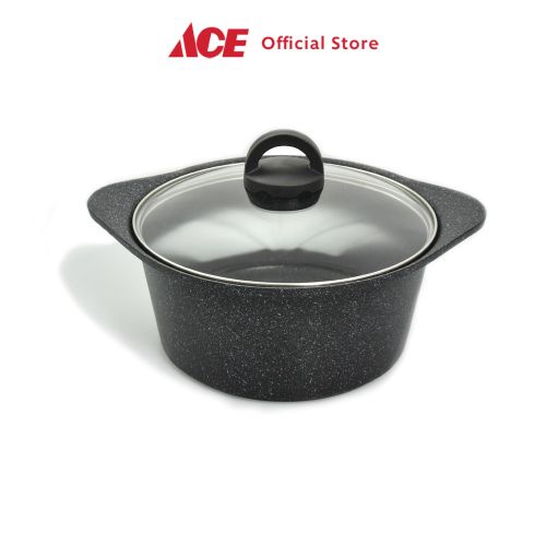 Jual Ace Kris 24 cm Panci Marmer Anti Lengket Dengan Tutup - Hitam Pot Masak Kuah Sup ...