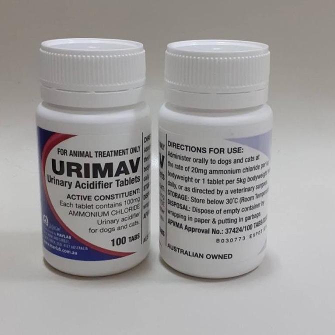 Jual Urimav Obat Saluran Urinary Kucing Anjing seperti Acidurin Cystaid ...