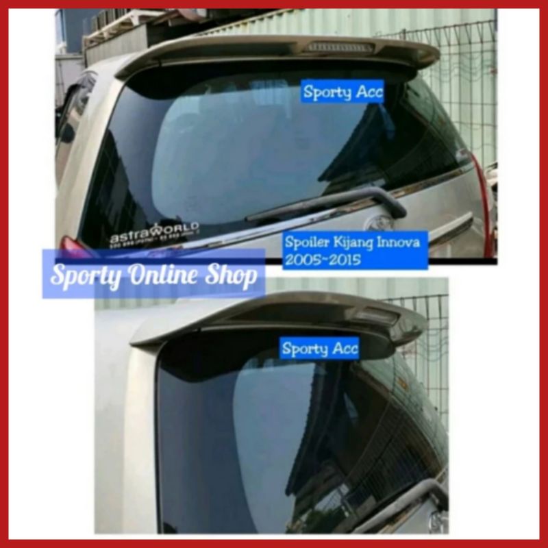 Jual Spoiler Sayap Mobil Innova 2005-2015 + Lampu Rem | Shopee Indonesia