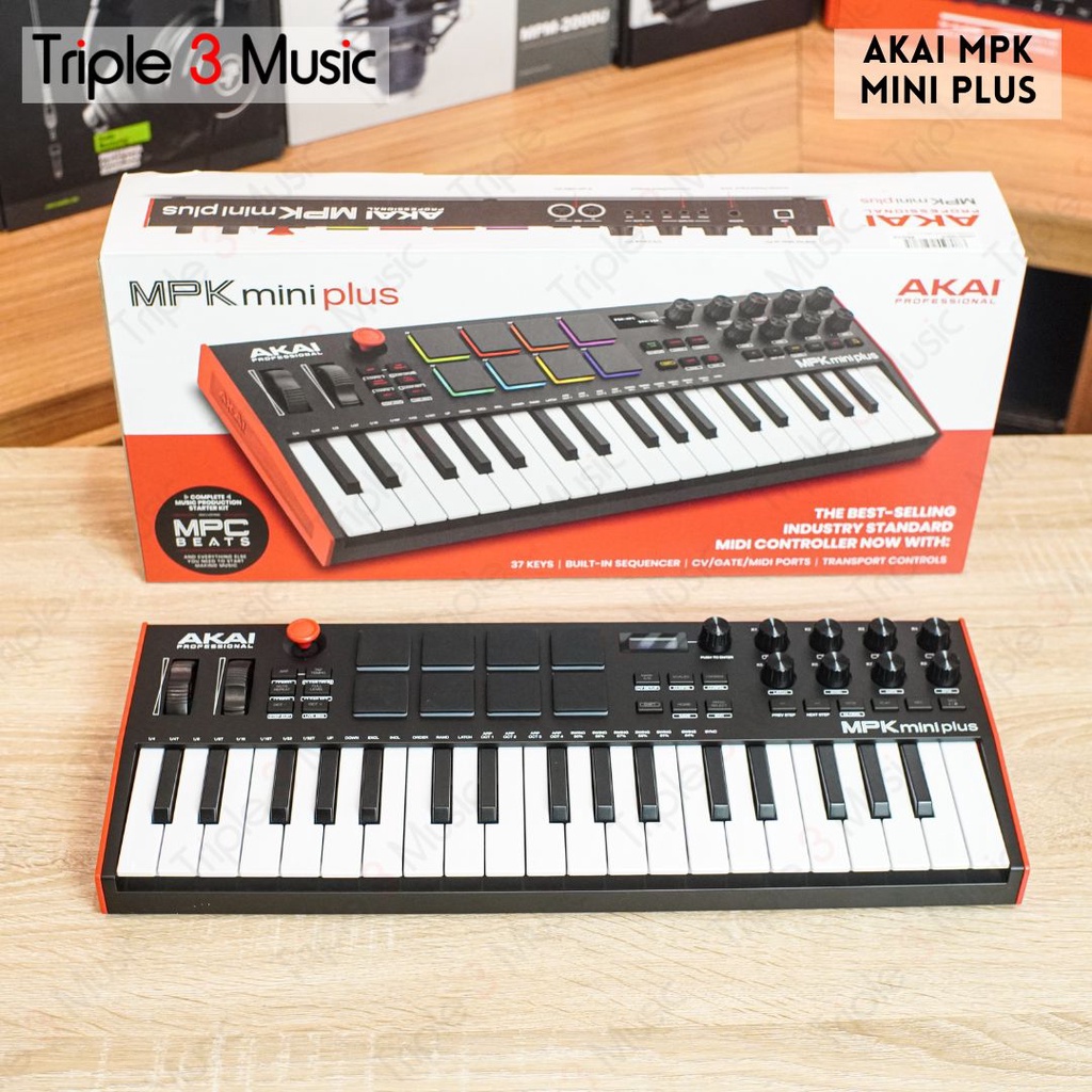 Jual AKAI MPK MINI PLUS 37 keys ORIGINAL Midi Controller | Shopee Indonesia