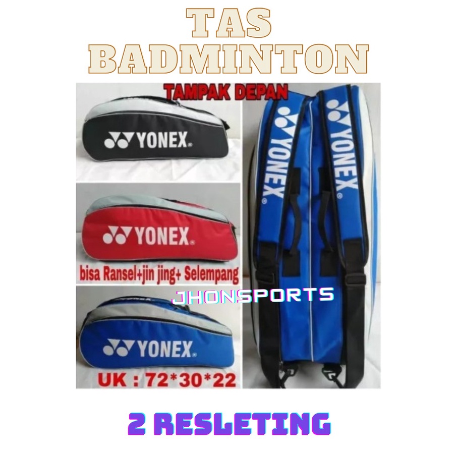 Jual TAS RAKET BADMINTON 2R BISA MODEL RANSEL, SELEMPANG & TENTENG ...