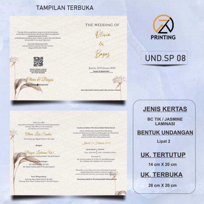 Jual Undangan Pernikahan Aestetic - Elegant - Murah - Simpel - Mewah ...