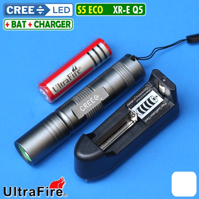 Jual Senter Led S5 Saku UltraFire Cree Q5 Camping Hiking Gunung Komplit ...