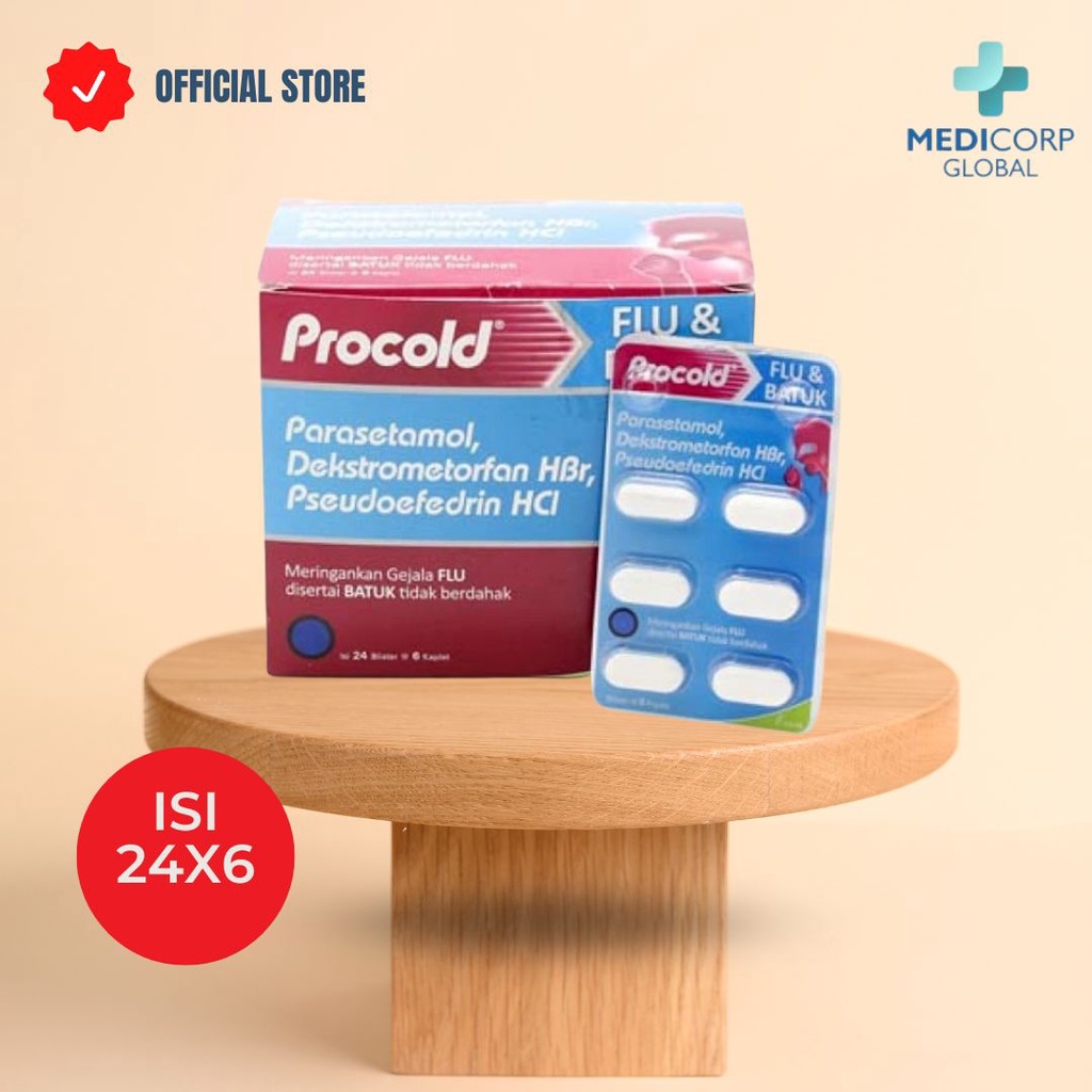Jual Procold FLU dan BATUK obat bapil / pilek / bersin / sakit kepala 1 ...