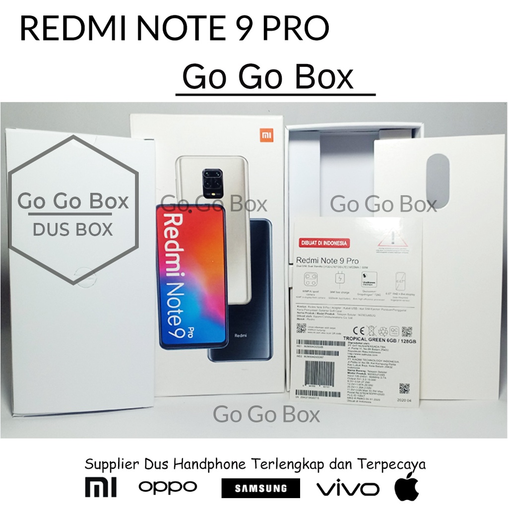 Jual DUS DUSBOX REDMI NOTE 9 PRO-GRATIS STICKER- DAN FULLSET -BOX REDMI ...