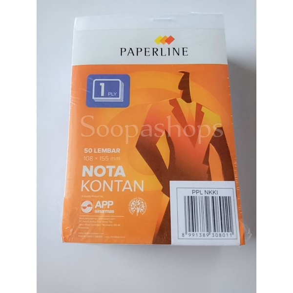 Jual Nota Kontan 1 Ply Paperline/ Nota Kecil Harga 1 Pak | Shopee Indonesia