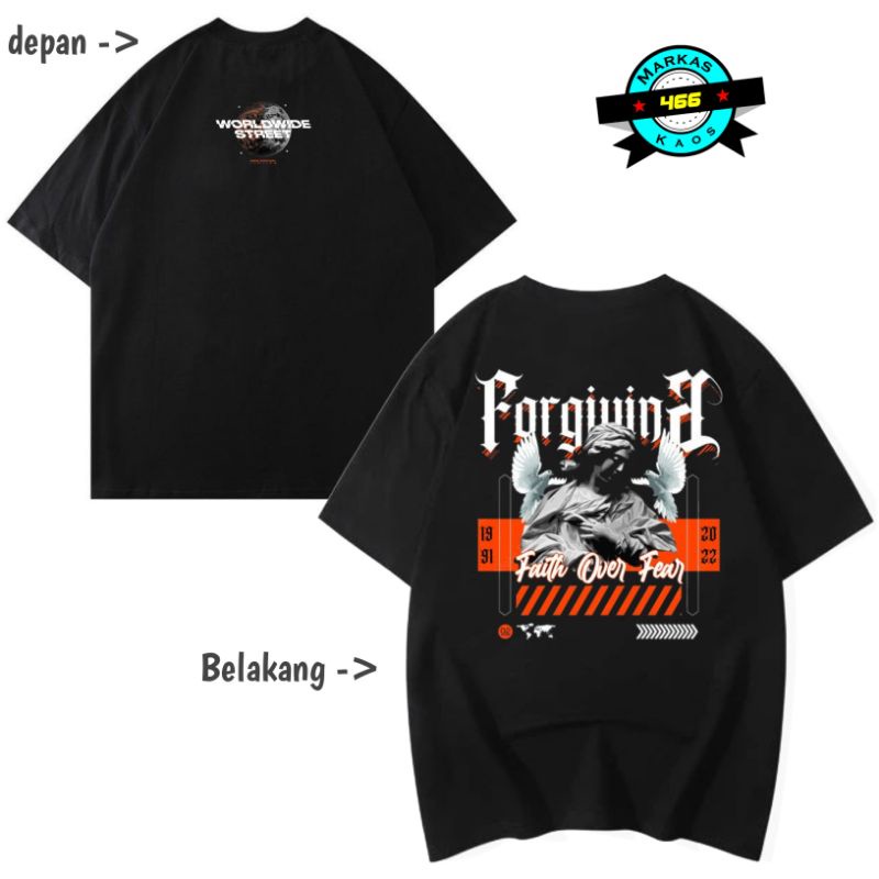 Jual OVERSIZE T SHIRT FORGIVEN || KATUN 24S | MARKAS KAOS | KAOS ...