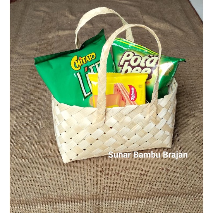 Jual Tas Snack | Tas Bambu | Tas Besek | Tas Mini | Keranjang Mini ...