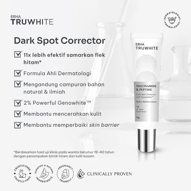 Jual Erha Teuwhite Dark Spot Corrector with Geniwhite | Shopee Indonesia