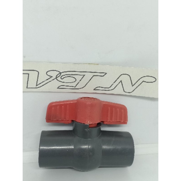 Jual Ball valve ½" PVC polos/ Stop kran 1/2 inch | Shopee Indonesia