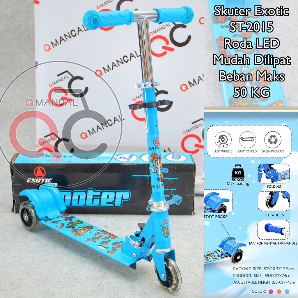 Jual Skuter Roda 3 Exotic Ban Lampu | Shopee Indonesia