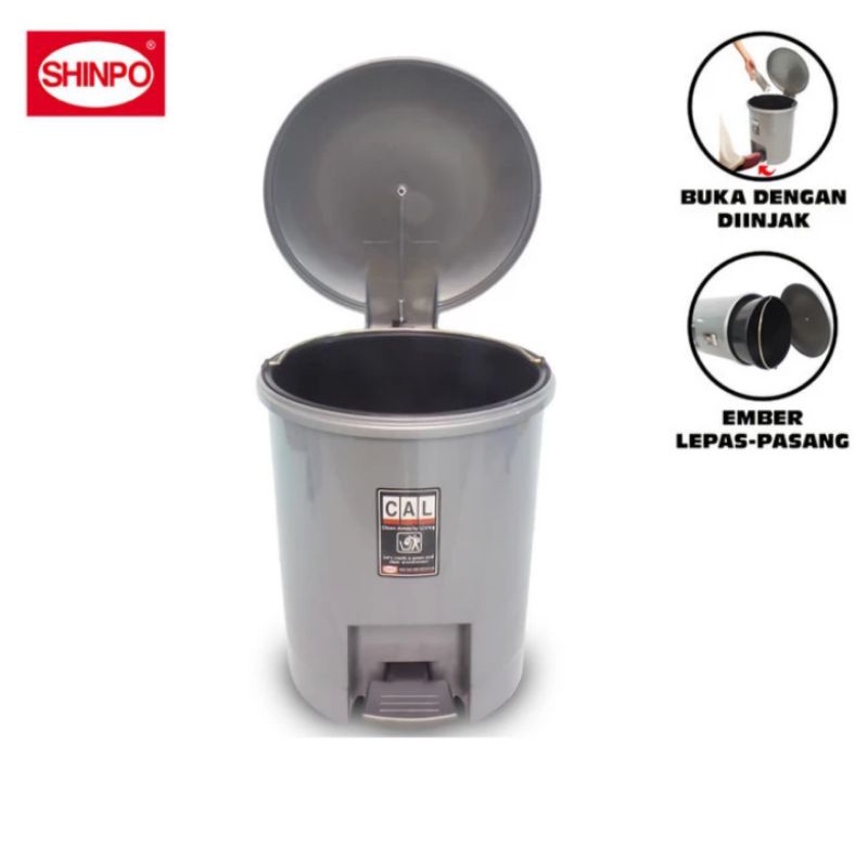 Jual Tempat Sampah Injak Tong Sampah 10 liter Shinpo Chic SIP 840 S | Shopee Indonesia