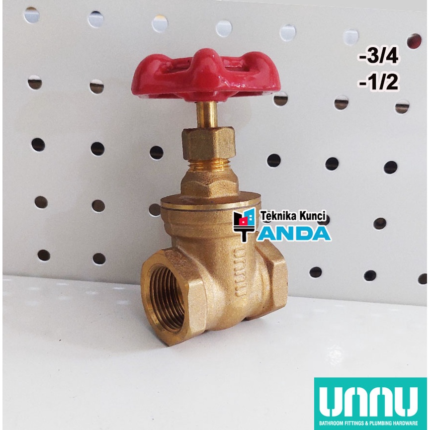Jual Gate Valve Kuningan - Stopkran Kuningan UNNU - Stop kran | Shopee ...