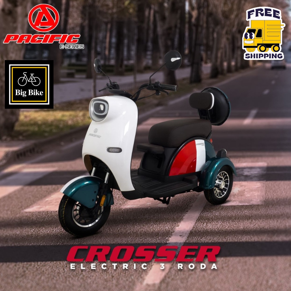 Jual SEPEDA MOTOR LISTRIK RODA 3 CROSSER CROSER KROSER PACIFIC EXOTIC ...