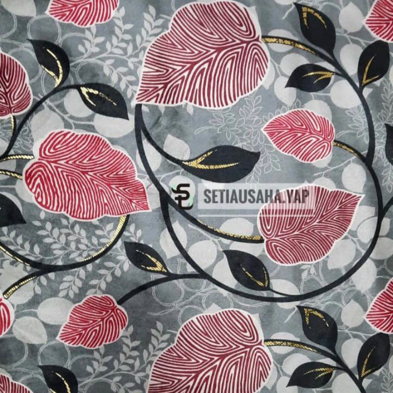 Jual Bahan kain mewah luxury motif floral nuansa oriental utk homedecor ...