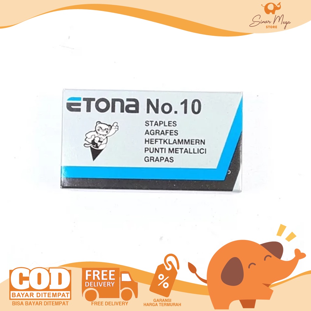 Jual Etona Staples Isi Stapler Hekter Kecil No.10 Murah | Shopee Indonesia