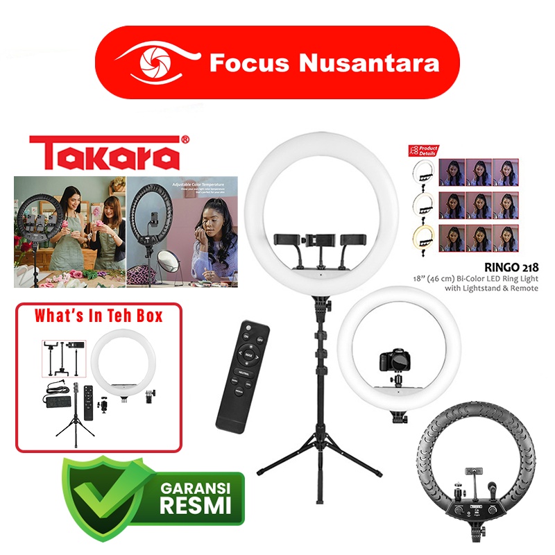 Jual TAKARA Ringo 218 Bi Color Ring Light Kit | Shopee Indonesia
