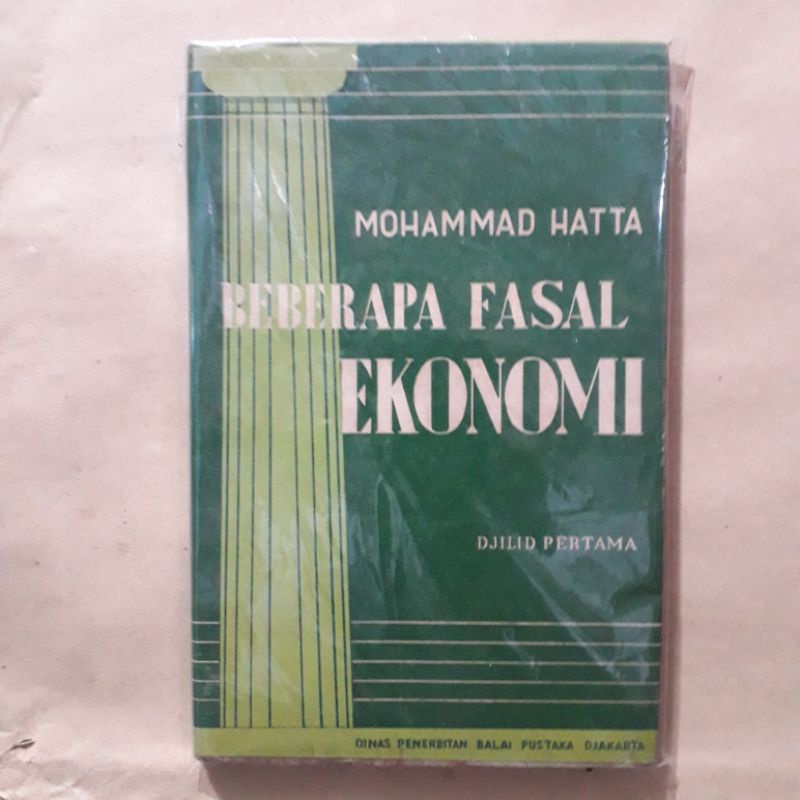 Jual Buku Mohammad Hatta Beberapa Fasal Ekonomi Balai Pustaka 1954 Shopee Indonesia 
