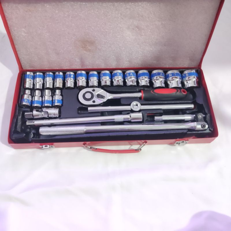 Jual Kunci socket set 1/2" 24pcs Sands | Shopee Indonesia