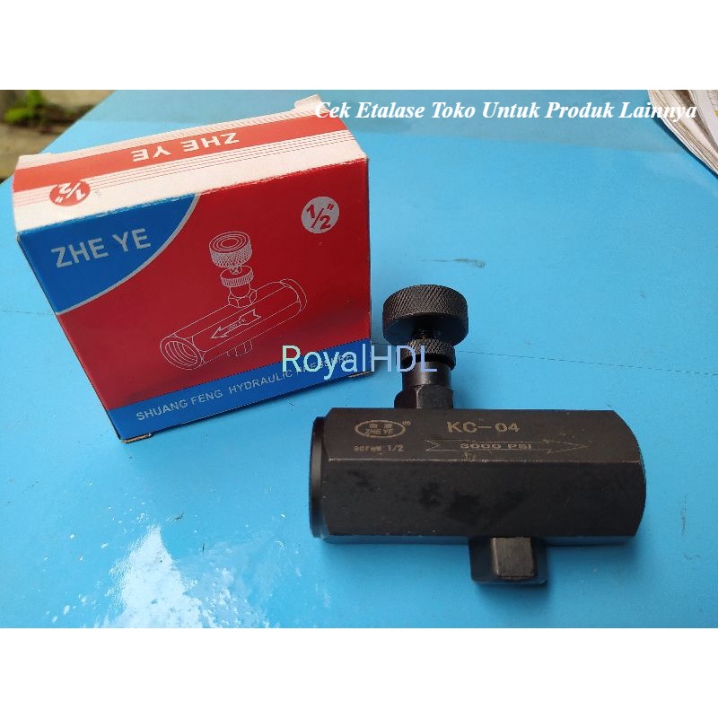 Jual flow control hydraulic kc-04 1/2 in inch pt-04 hidrolik throttle ...