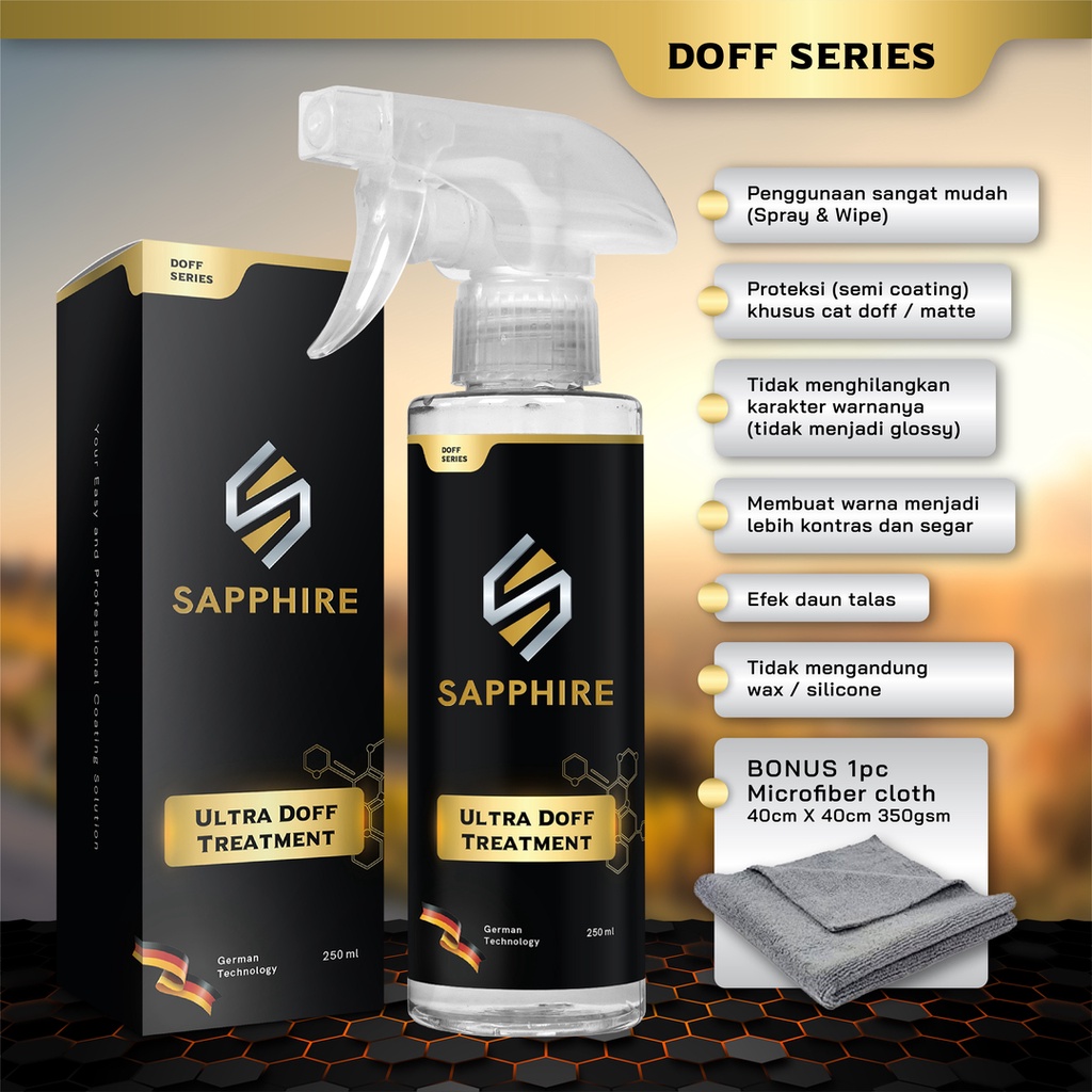 Jual Sapphire Ultra Doff Treatment | Quick Spray Coating Body Motor ...