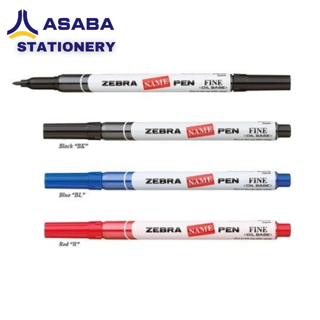 Jual Asaba Stationery - Zebra Namepen Permanent Marker / Spidol ...
