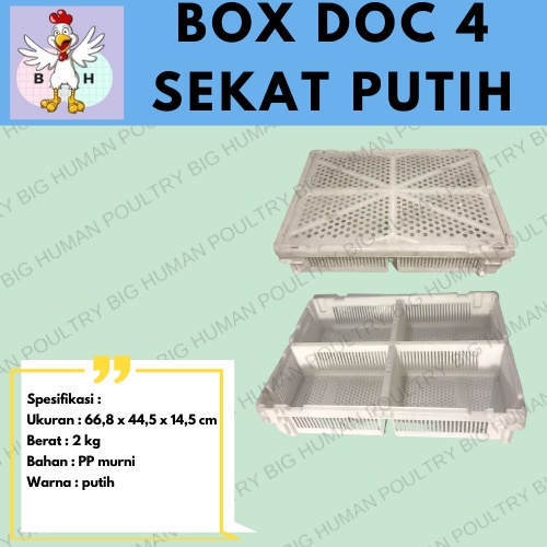 Jual Doc Box Keranjang Anak Ayam Sekat 4 / box ayam 4 sekat sliding ...