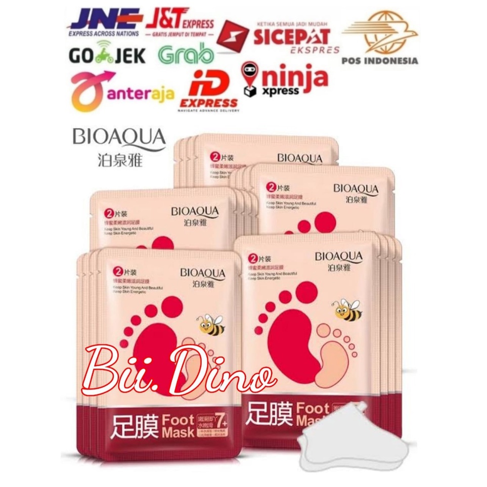 Jual Masker Kaki Bioaqua Tumit Pecah Sel Kulit Mati Honey Soft ...