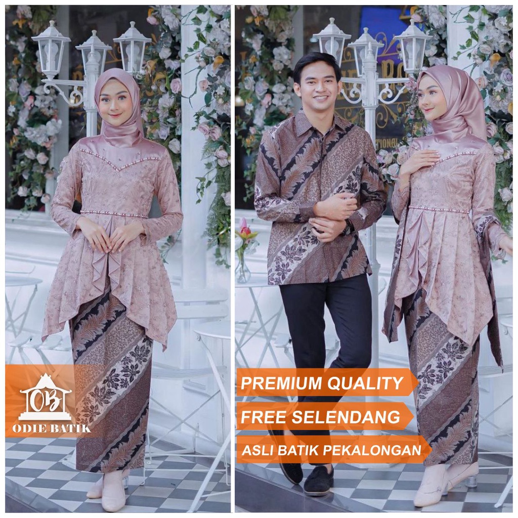 Jual OUTFIT COUPLE BAJU KONDANGAN LEBARAN BATIK COUPLE TERBARU KEMEJA ...