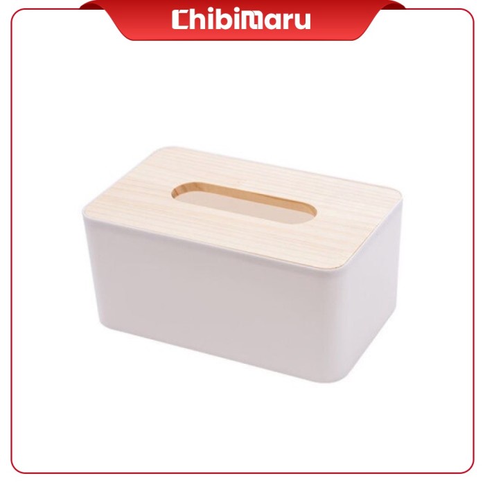 Jual Organizer Kotak Tisu Kayu Polos Tempat Tissue Persegi Estetik ...