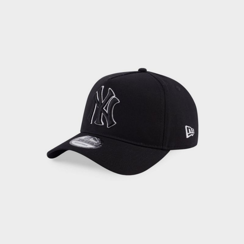 Jual Topi New Era Cap New York Yankees Stencil Black Type A Frame ...