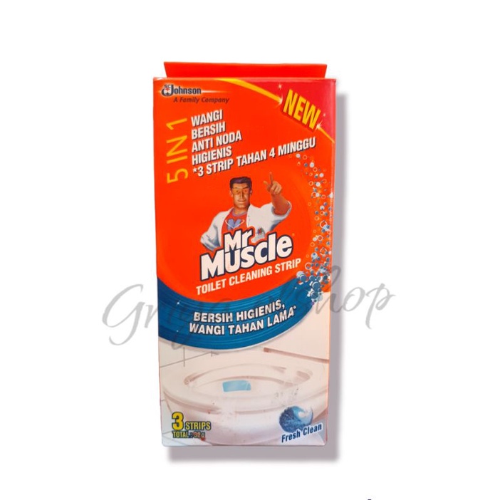 Jual MR MUSCLE Toilet cleaning strip 30g | Shopee Indonesia