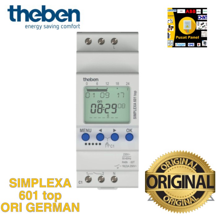 Jual TIMER SWITCH THEBEN DIGITAL SIMPLEXA 601 ORIGINAL | Shopee Indonesia