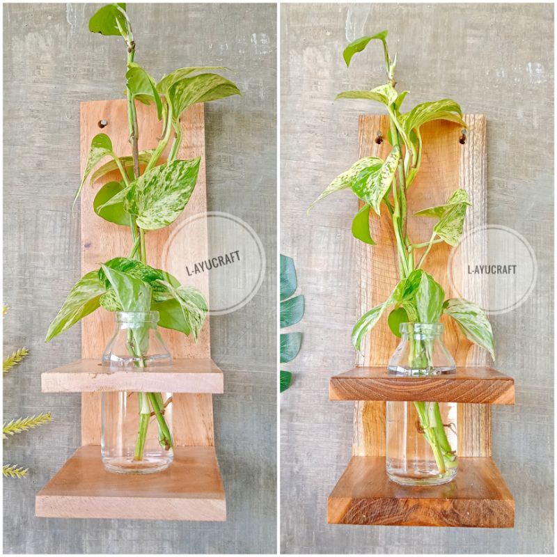 Jual L-AYUCRAFT Vas bunga dinding (free botol kaca) | Shopee Indonesia