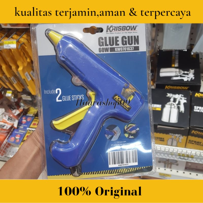 Jual Lem Tembak 60 W 1,1 Cm- Biru/lem/lem stik/lem kayu,kertas,karton ...
