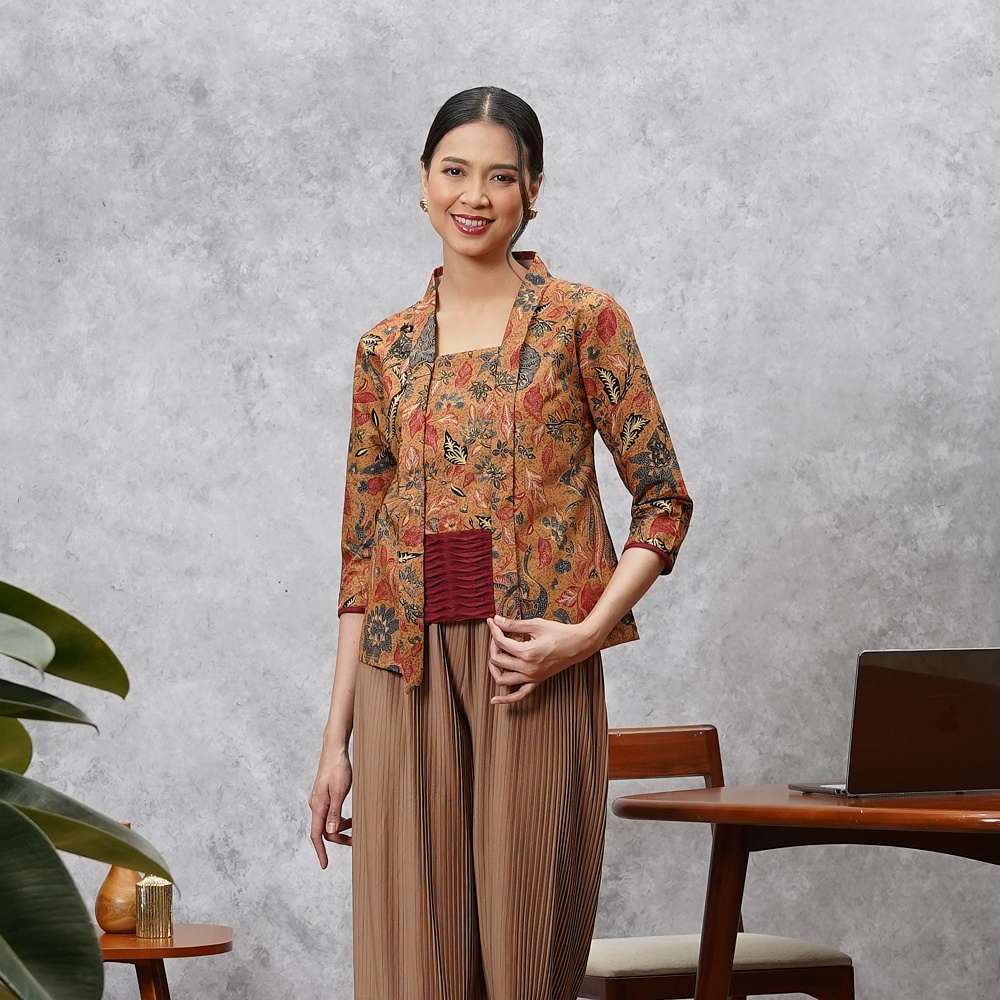Jual NONA RARA - Kebaya Opnaisel 3N T1997, Baju Batik Kasual Modern ...