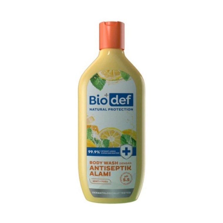 Jual BIODEF Natural Protection Mint+Yuzu Body Wash Botol 275ml Kemasan ...