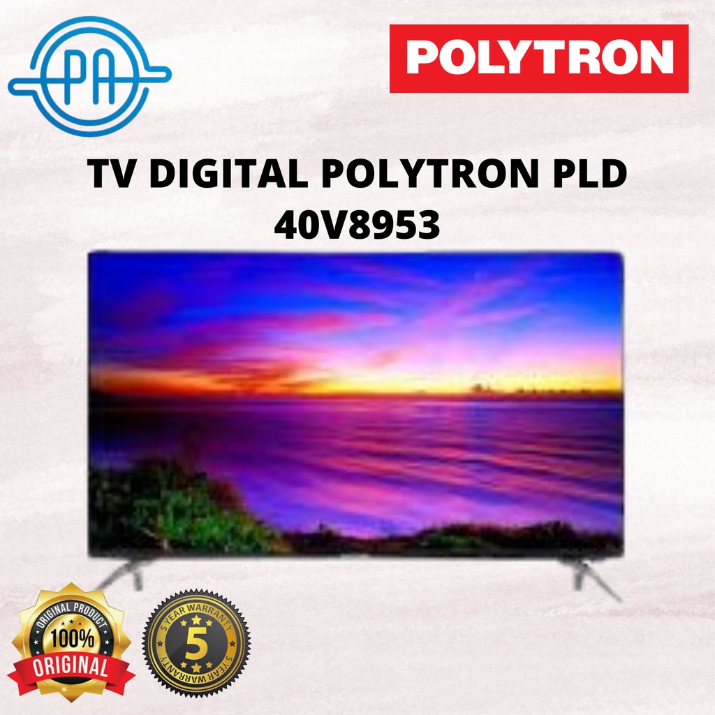 Jual LED 40 INCH SMART TV POLYTRON PLD-40CV8969 / PLD40CV8969 40CV8969 | Shopee Indonesia