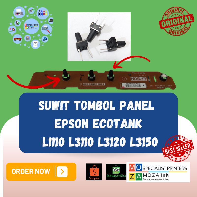 Jual Tombol Switch Printer Epson EcoTank L3110 L1110 L3210 L3150 L5190 ...