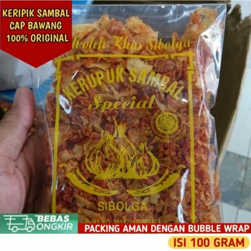Jual Keripik Sambal Sibolga Cap Bawang Isi 100 Gram | Shopee Indonesia