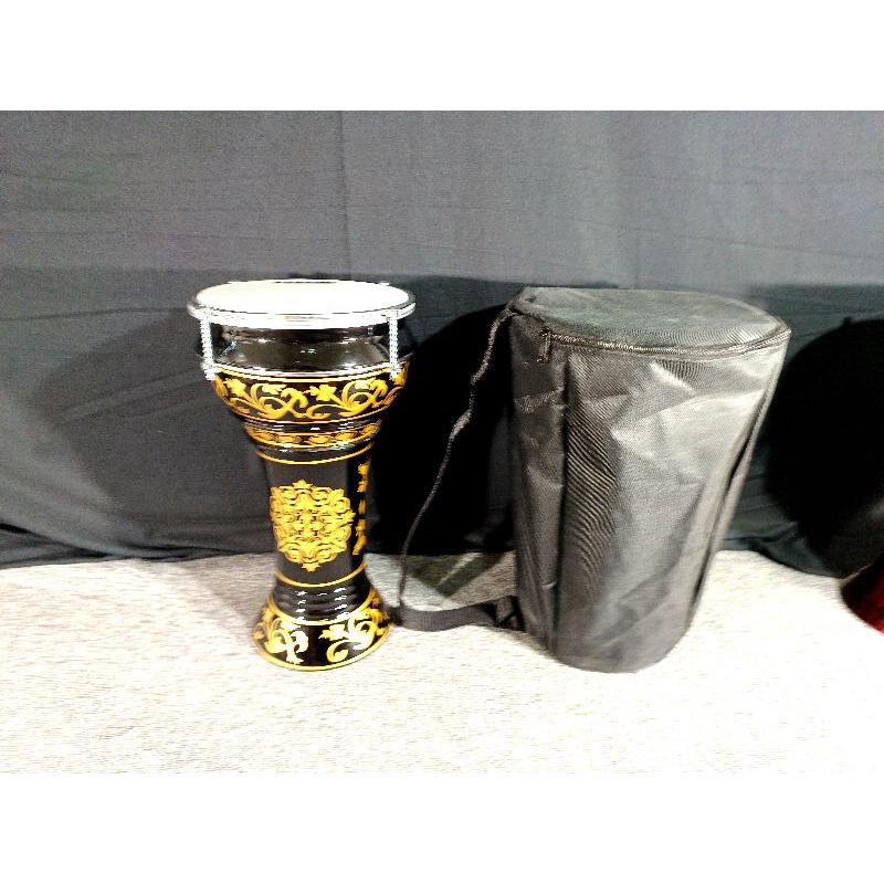 Jual Darbuka 8 inch Dumbuk Pinggang Darbuka Kayu Marawis Batik 8 inchi ...