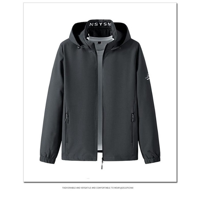 Jual Jaket simple Casual Jaket Parasut Pria wanita Waterproof Jaket ...