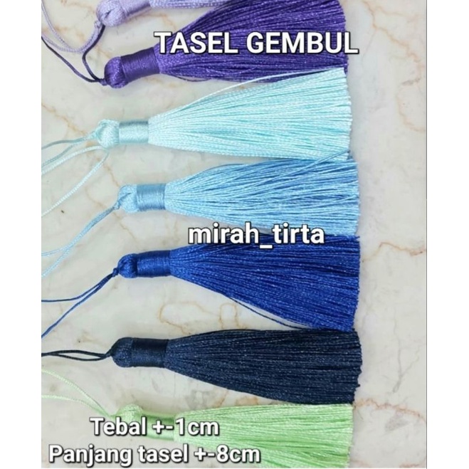 Jual BARU Tasel gembul 8 cm. tassel tasel rumbai gembul. tasel tebal ...