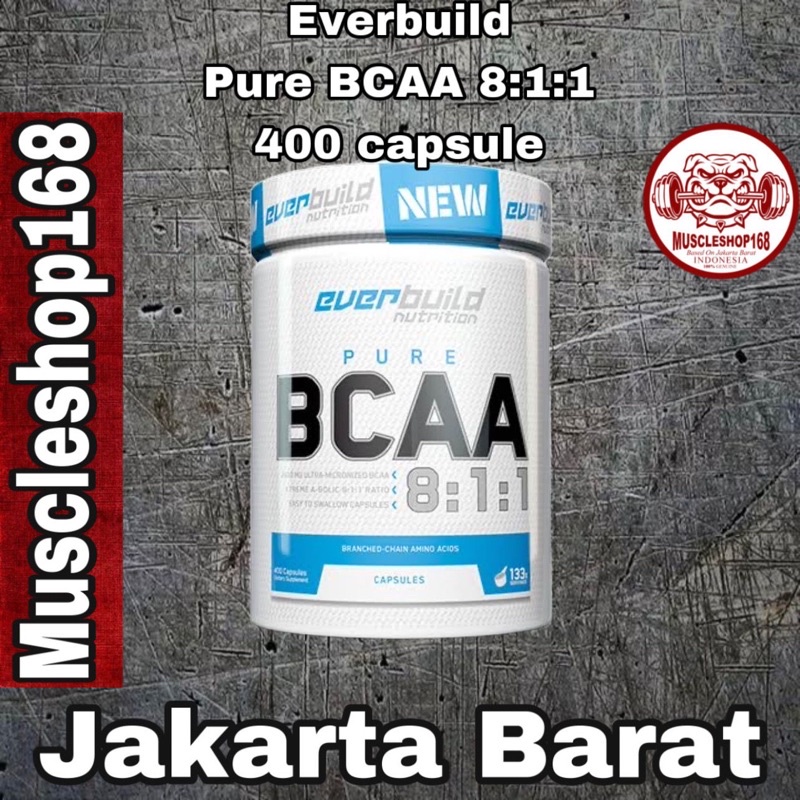 Jual Everbuild Bcaa 8:1:1 1000Mg 400 Capsule Pure Pharmaceutical Grade | Shopee Indonesia