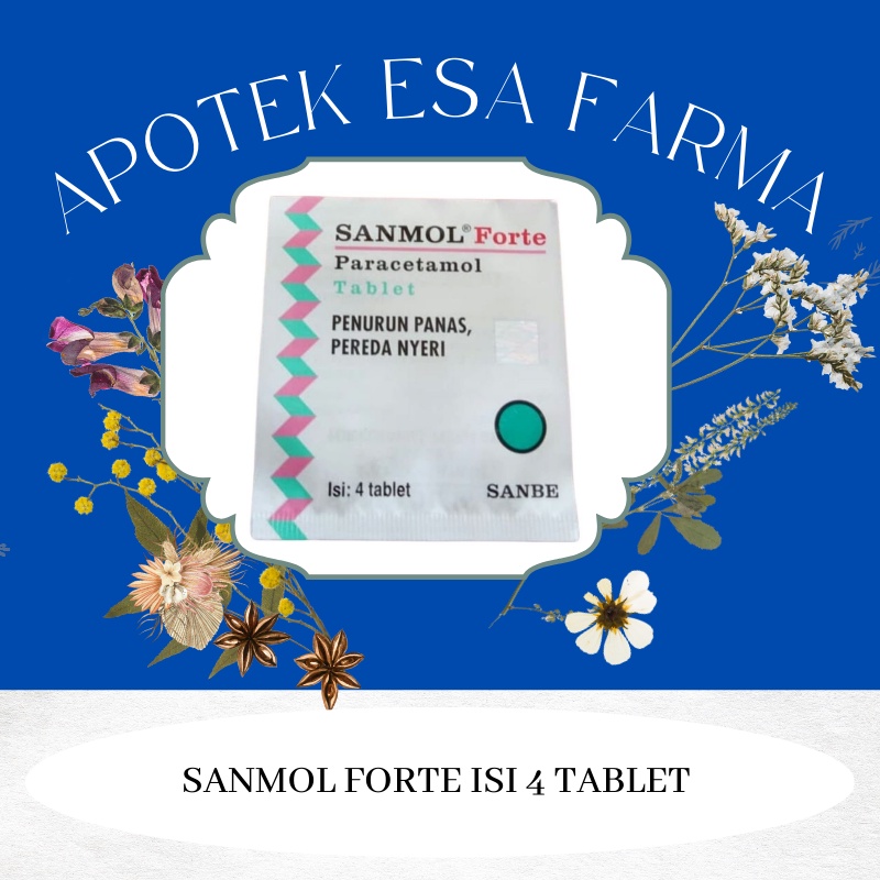 Jual SANMOL Forte Strip - Obat Demam Parasetamol Anti Nyeri 4 Tablet ...