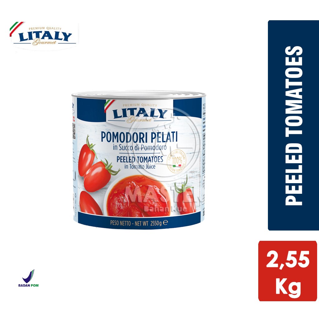 Jual Litaly Peeled Tomatoes / Tomat Kupas Kaleng Itali [2,55 kg ...