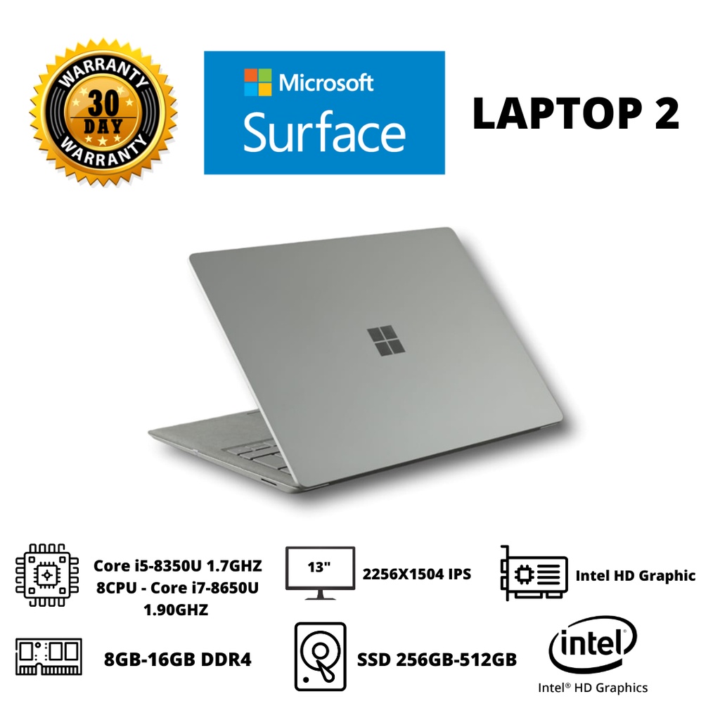 Jual Microsoft Surface Laptop 2/Core i5-Core i7/2K Resolusi/Touchscreen ...