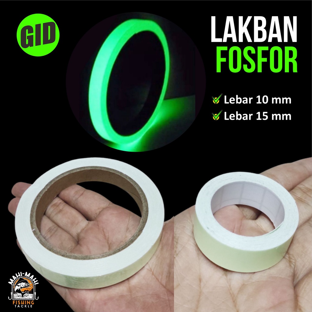 Jual Stiker Fosfor Glow in The Dark bahan Vynil Untuk Kerajinan Umpan ...