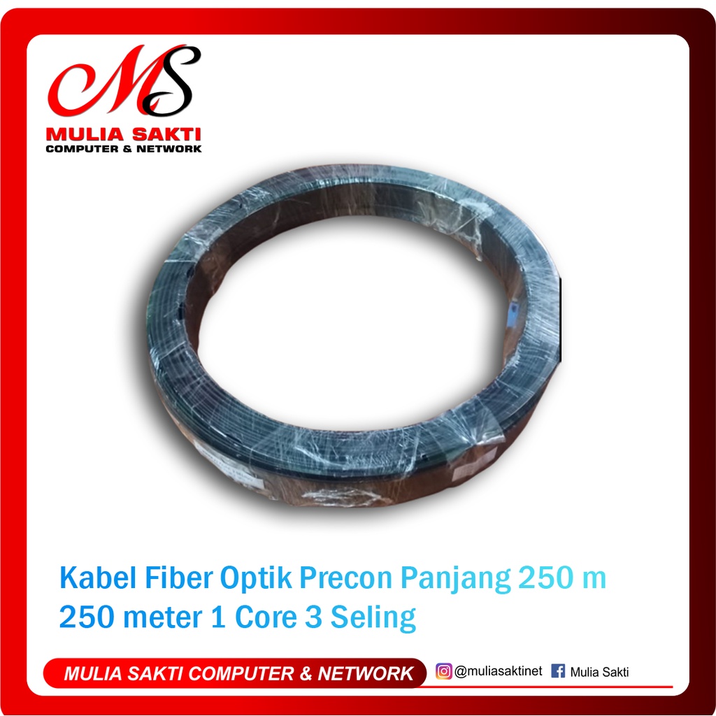 Jual Kabel Fiber Optik Precon Panjang 250 m 1 Core 3 Seling | Shopee ...